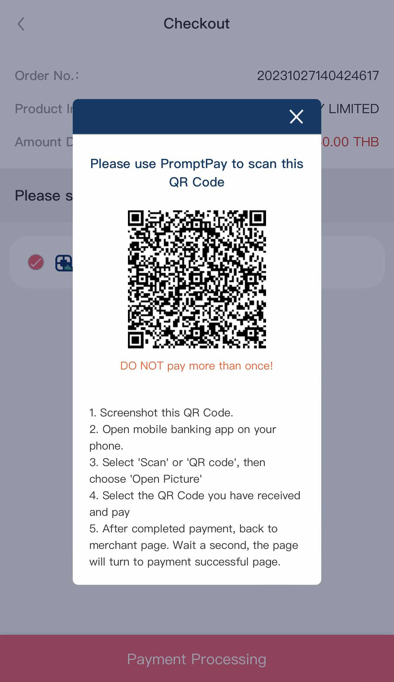 How to pay for VPN4Games services using a QR Code